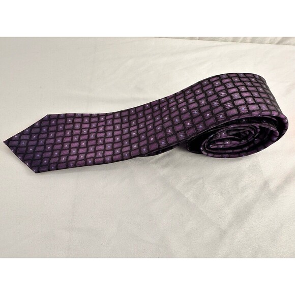 Murano | Accessories | Murano Purple Black Blue Geometric Square Polka ...